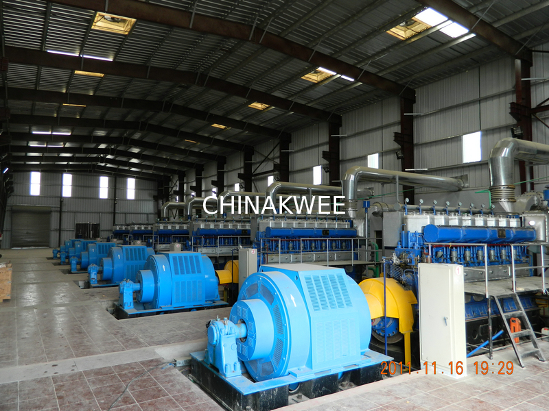 60MW Electric Station Genset Power Plant Heavy Fuel Oil Fired 3 Phase ...